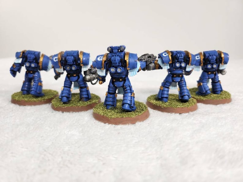 Ultramarines Cataphractii Relic Terminator Squad (5 Models) Warhammer ...