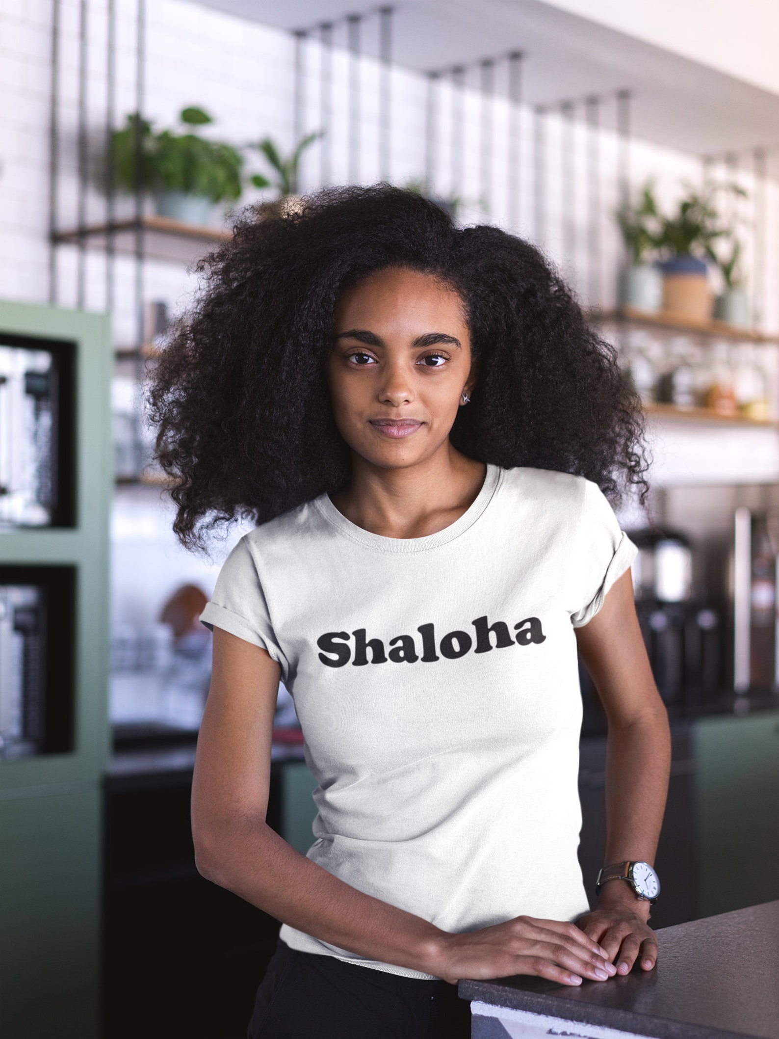 Shaloha = Shalom + Aloha Nice Jewish Hannukah Gifts Short-sleeve Unisex ...