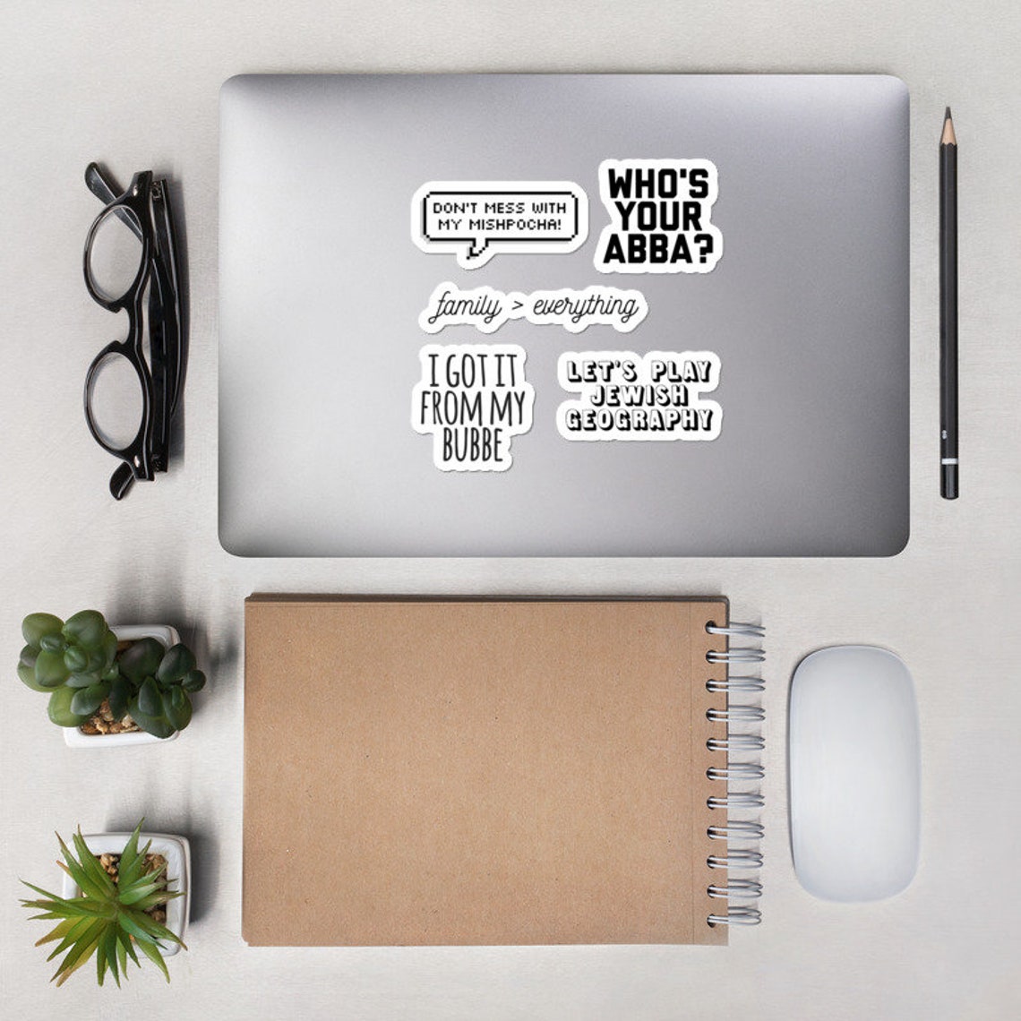 Nice Jewish Family Stickers 5 Sticker Pack - Etsy