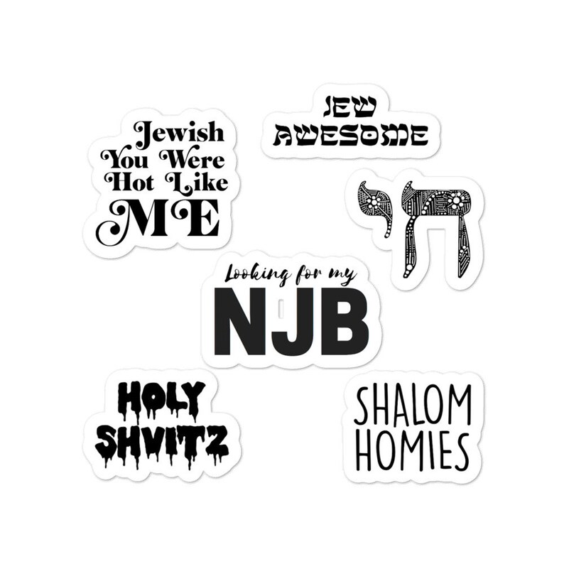 Nice Jewish Girl Stickers 6 Sticker Pack - Etsy