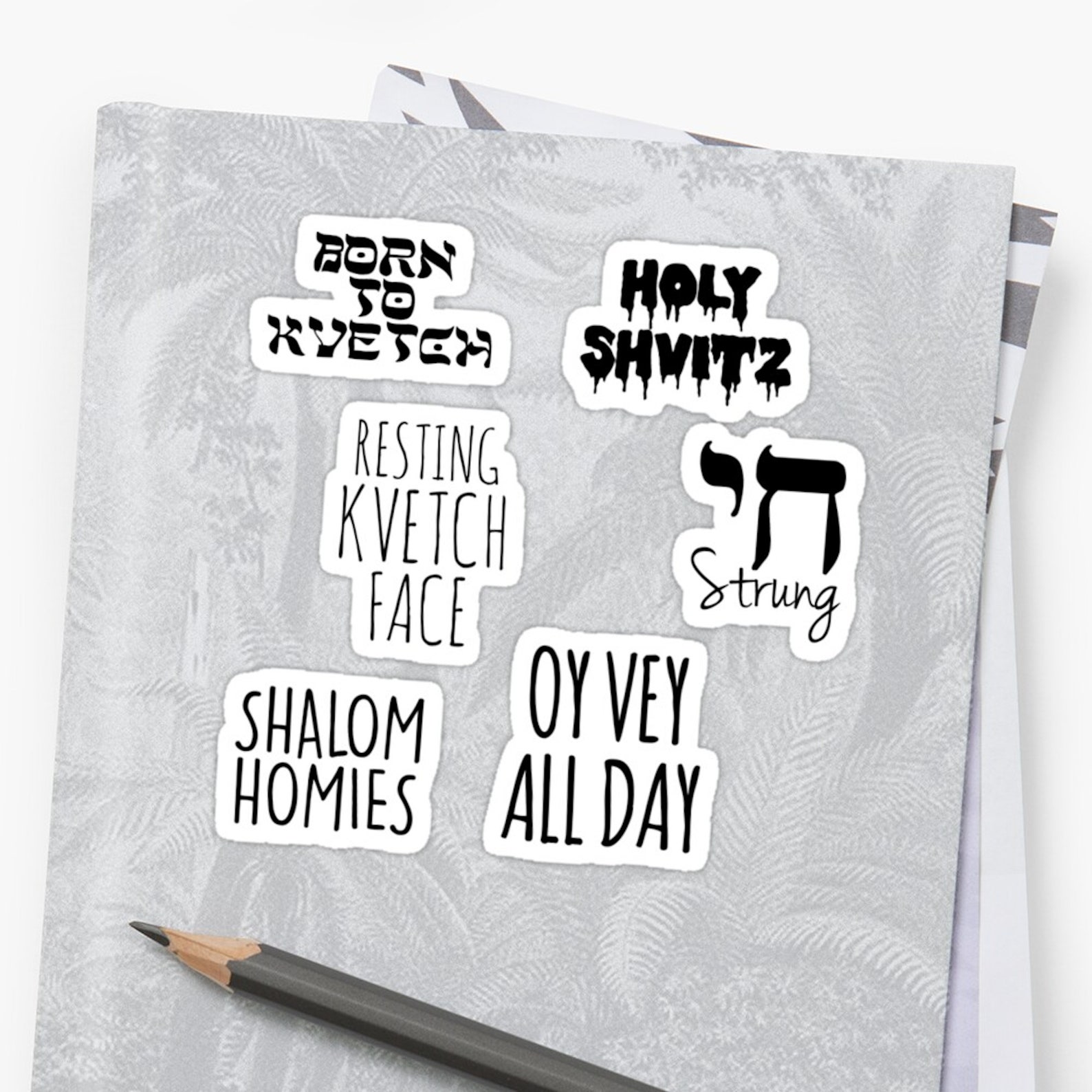 Nice Jewish Girl Oy Vey Stickers 6 Sticker Pack | Etsy