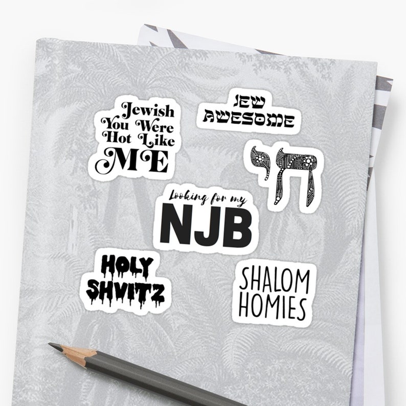Nice Jewish Girl Stickers 6 Sticker Pack - Etsy
