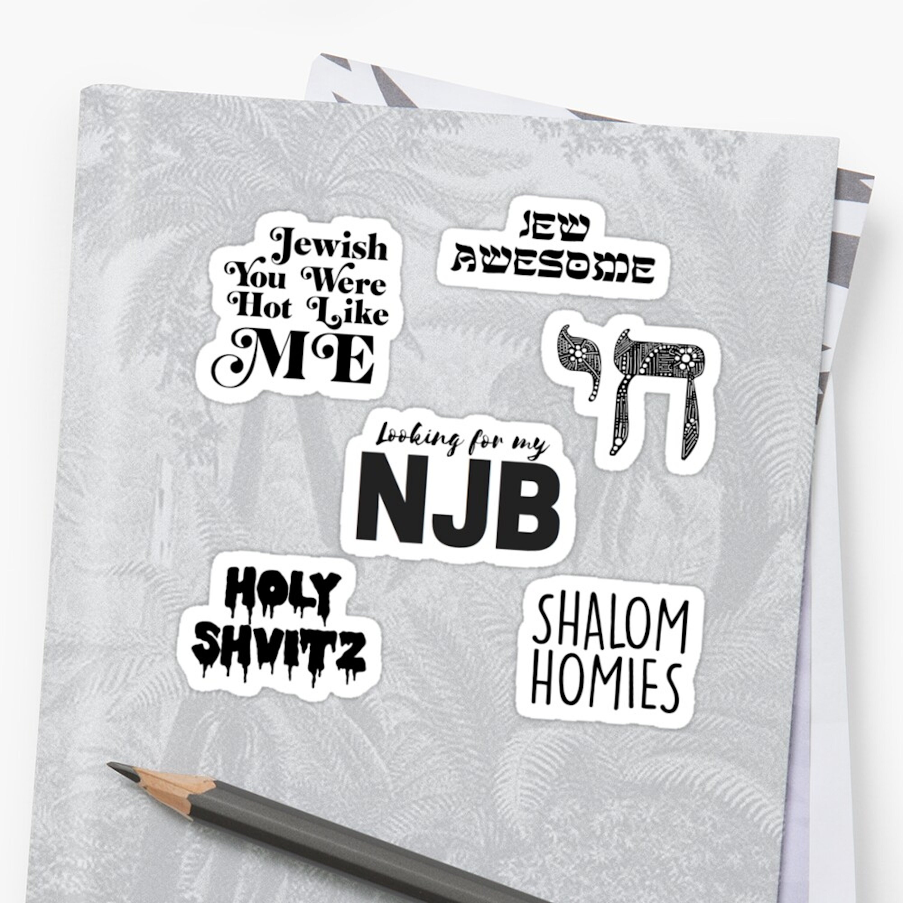 Nice Jewish Girl Stickers 6 Sticker Pack - Etsy