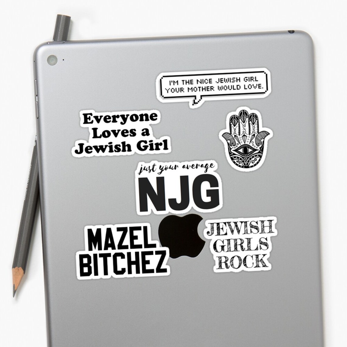 Nice Jewish Girl Stickers 6 Sticker Pack - Etsy