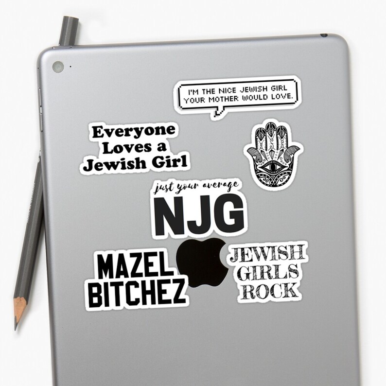 Nice Jewish Girl Stickers 6 Sticker Pack - Etsy