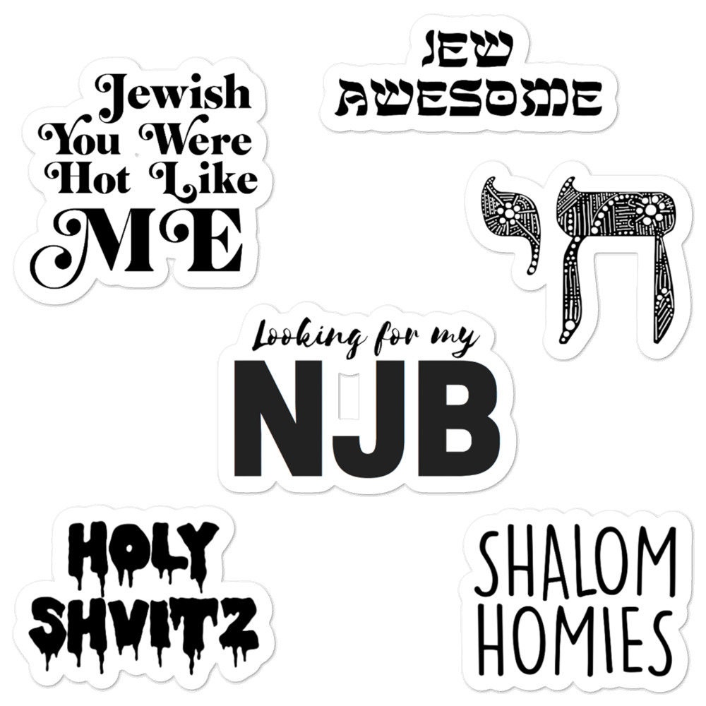 Nice Jewish Girl Stickers 6 Sticker Pack - Etsy