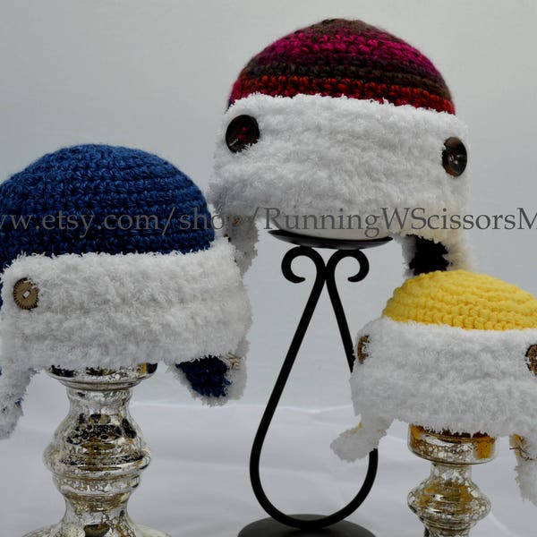 Crochet Aviator Hat - Etsy