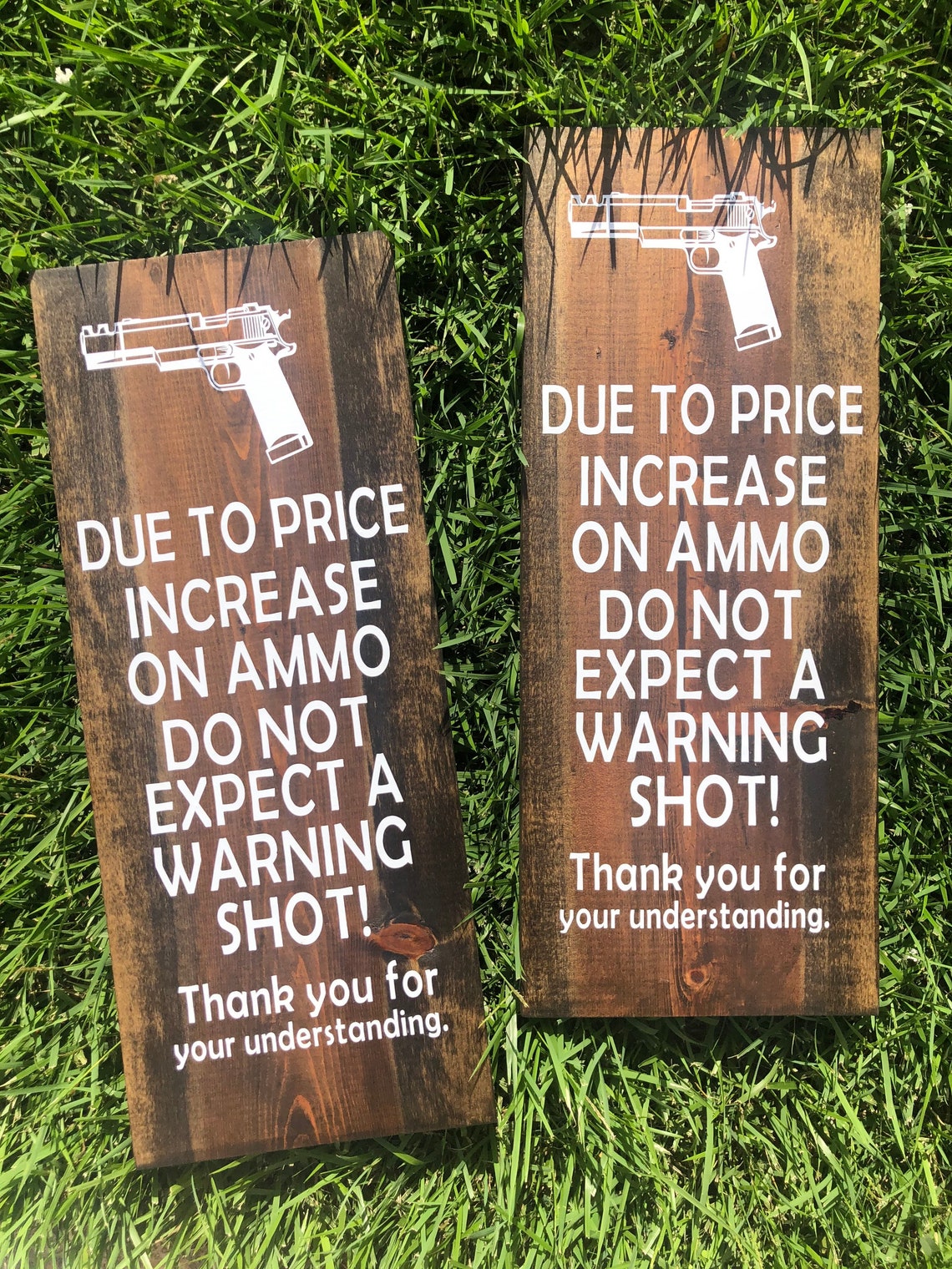Sign Due to Price Increase on Ammo Do Not Expect A Warning | Etsy