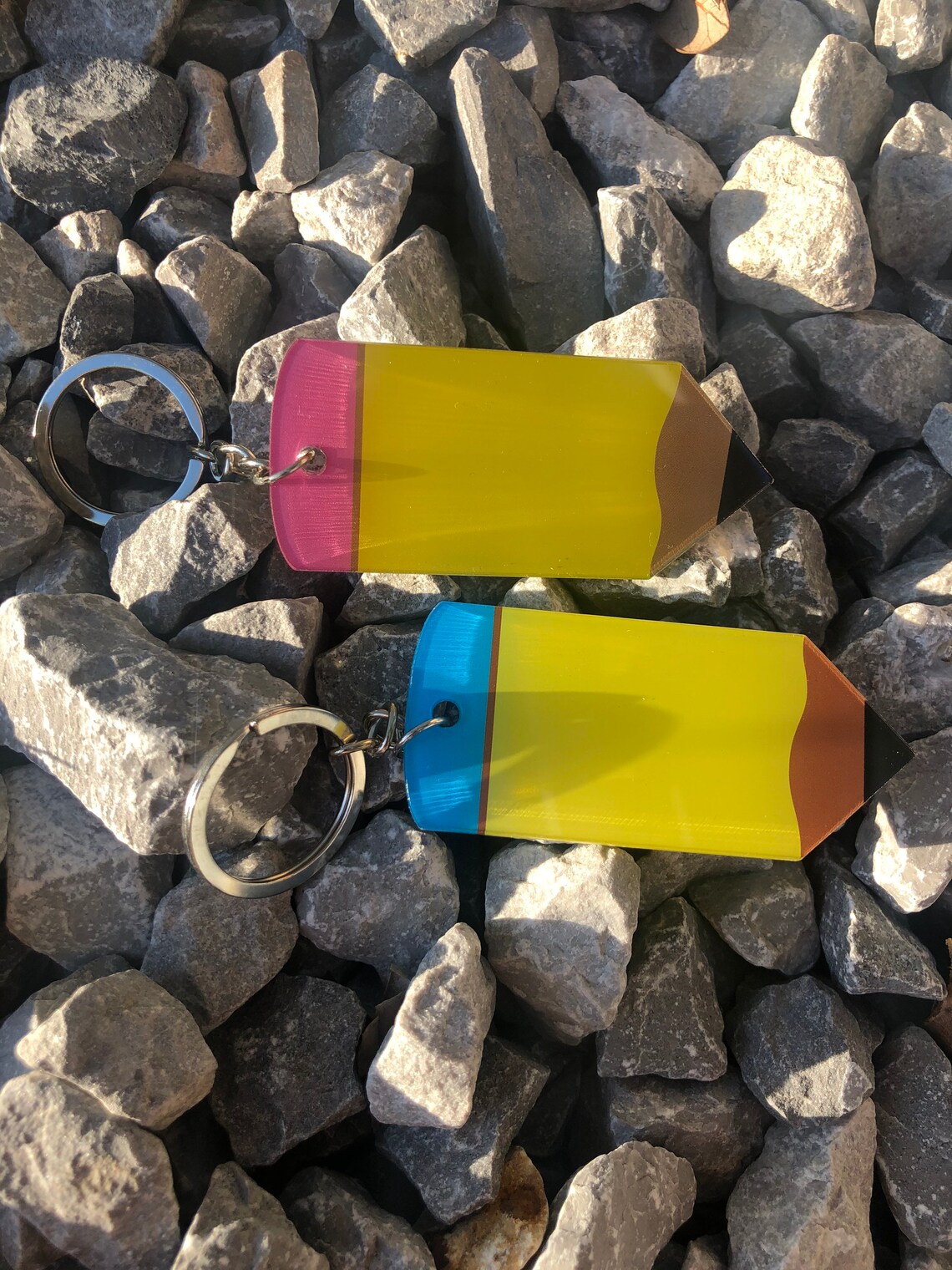 Personalized Acrylic Pencil Keychain Teacher Gift Back to | Etsy