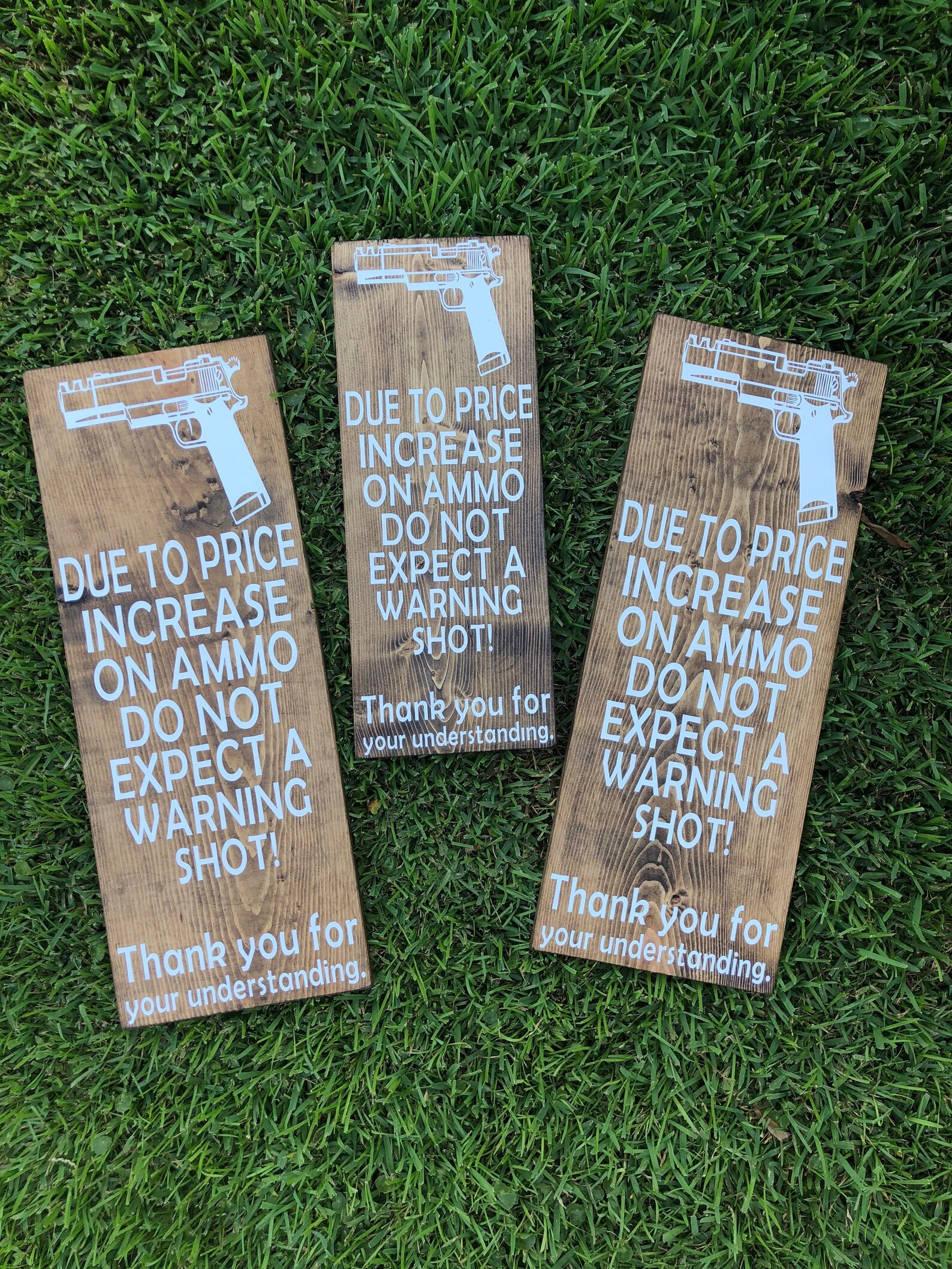 Sign Due to Price Increase on Ammo Do Not Expect A Warning | Etsy