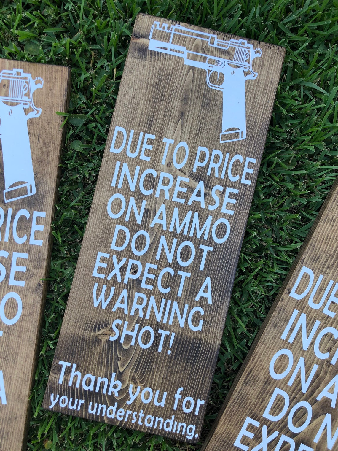 Sign Due to Price Increase on Ammo Do Not Expect A Warning | Etsy