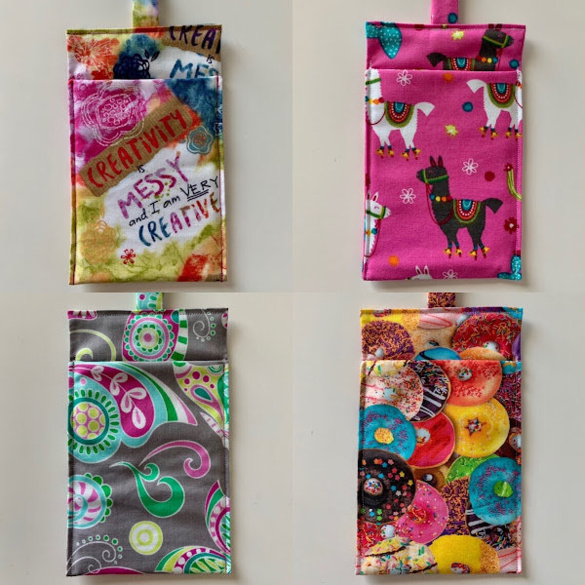 Fabric cell phone holders | Etsy