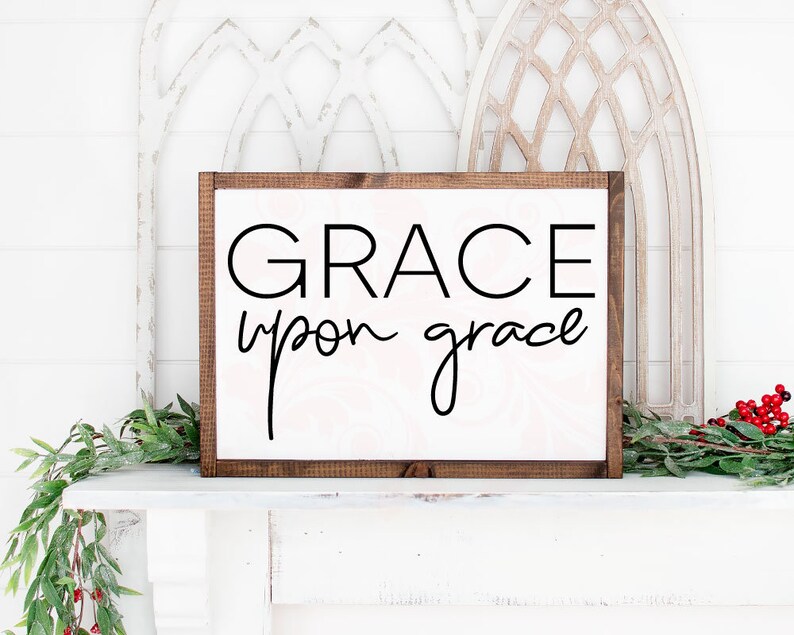 Bible Verse Svg, Grace Upon Grace Svg, Scripture Svg, John Bible Verse ...