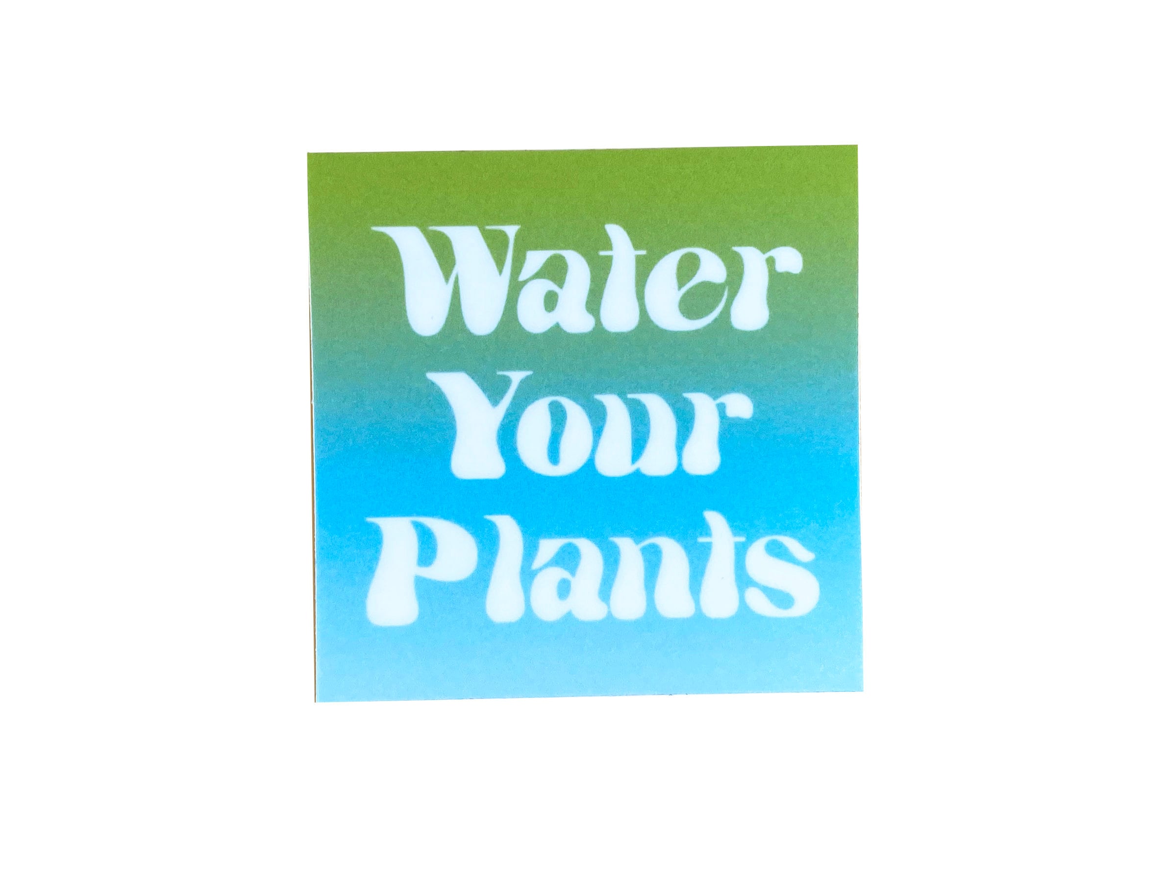 Water Your Plants Vinyl Sticker | Etsy