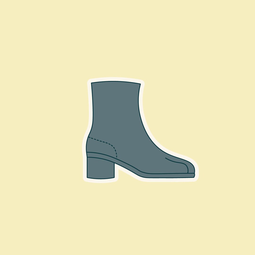 Tabi Shoe Sticker Split Toe Boots Waterproof Vinyl - Etsy