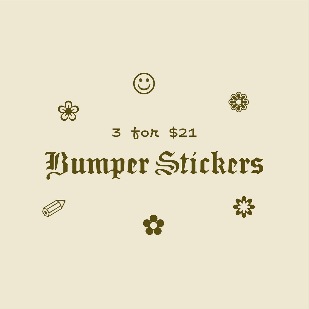 Bumper Sticker Bundle Cute Gifts Car Decals - Etsy