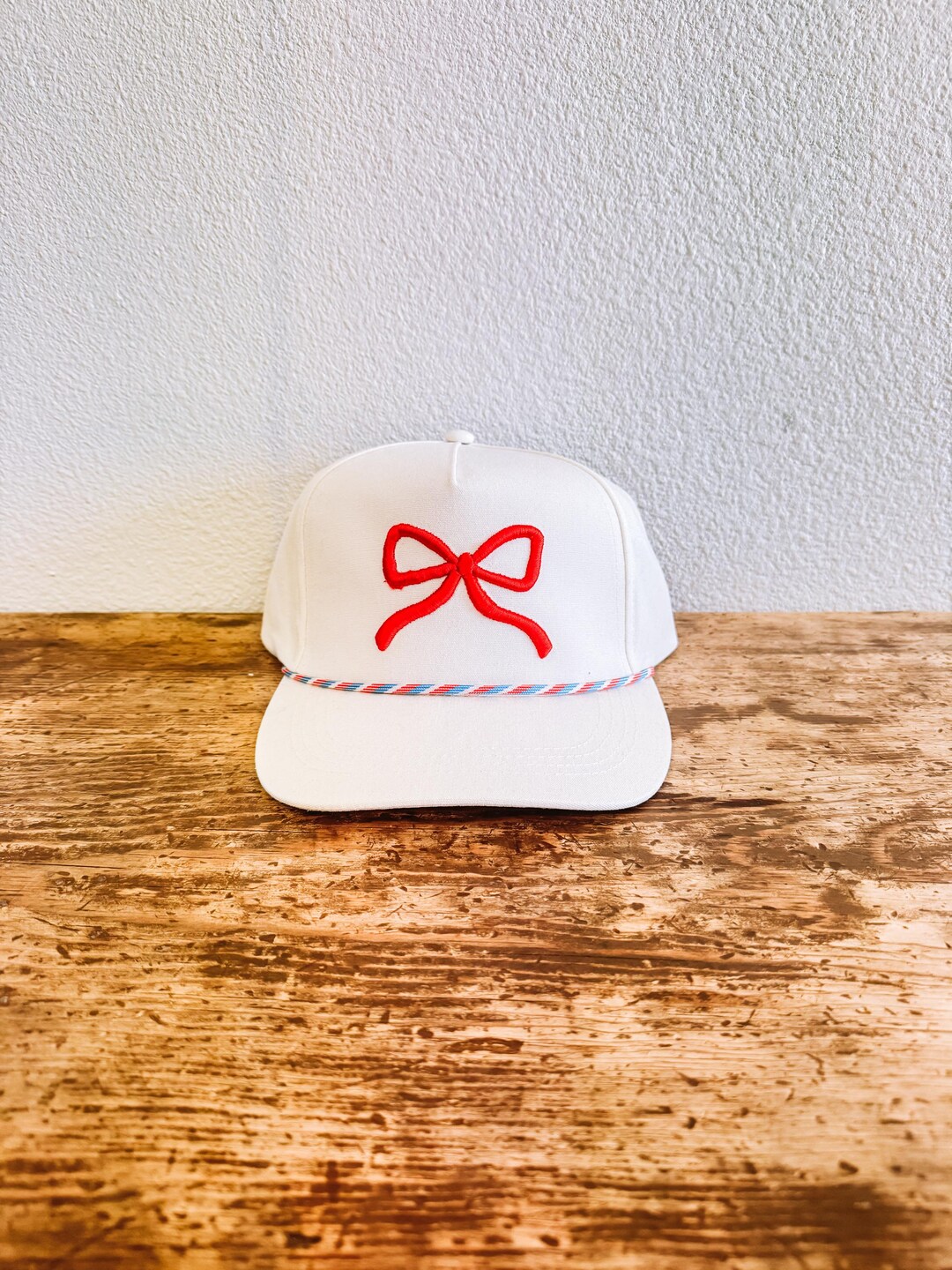 Bow Cap // 3D Puff - Etsy