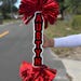 Vertical Cheer Stick With Pom Poms - Fun 3-color Cheerleading Accessory ...