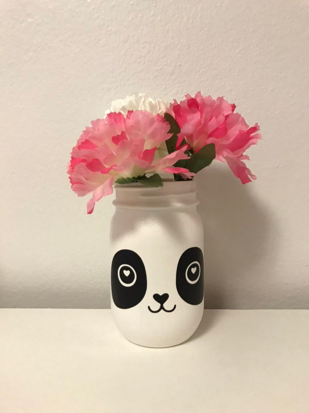 Panda Decor Mason Jar | Panda Birthday Party Favor | Party Decor ...
