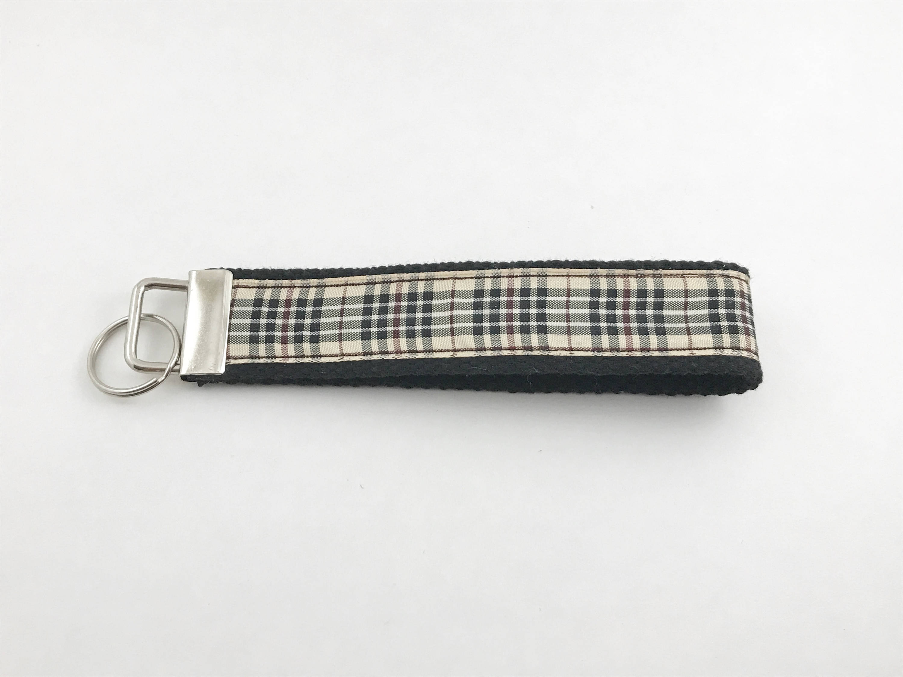 Plaid Key Fob Wristlet Keychain, Gift for Her, Tartan, Plaid, Designer ...