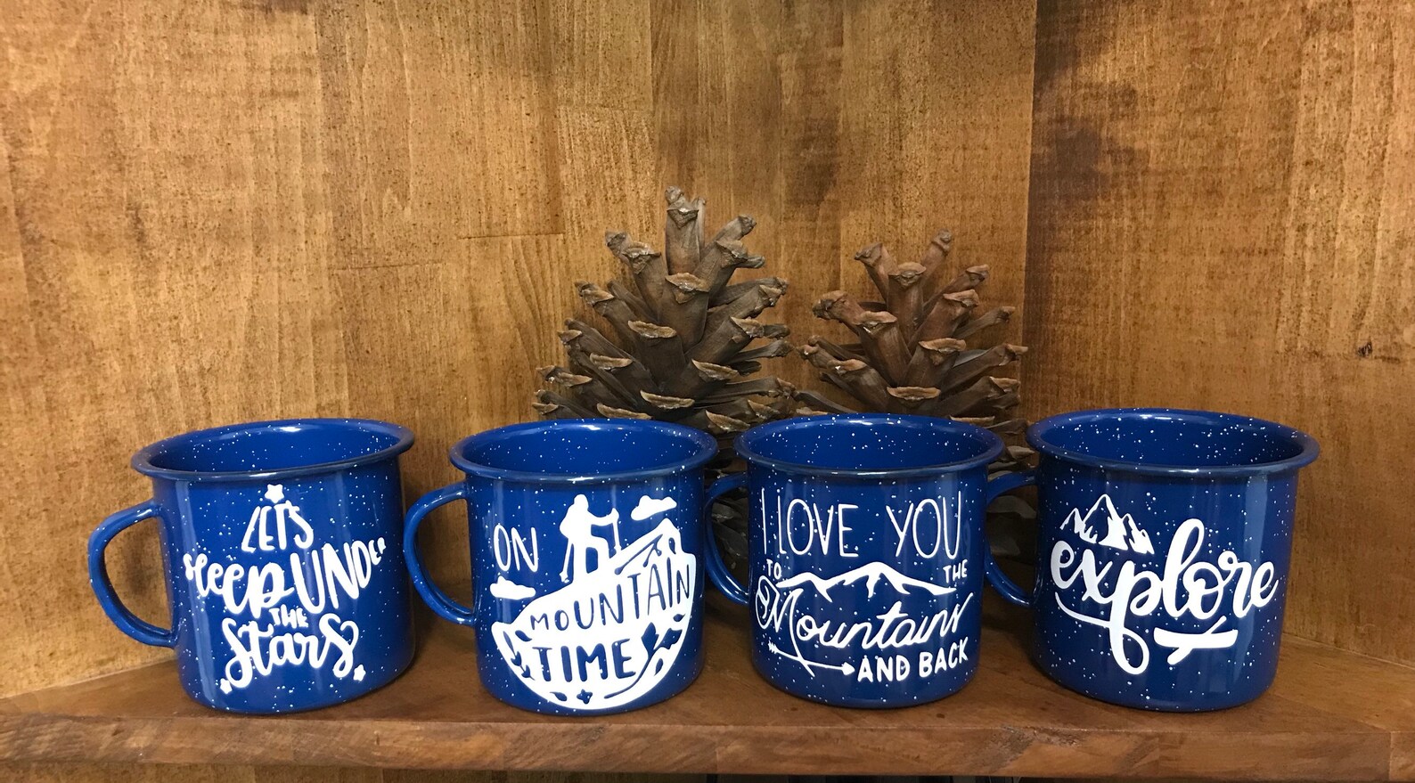 Enamelware Camping Mug Hiking Mug Explore I Love You to the | Etsy