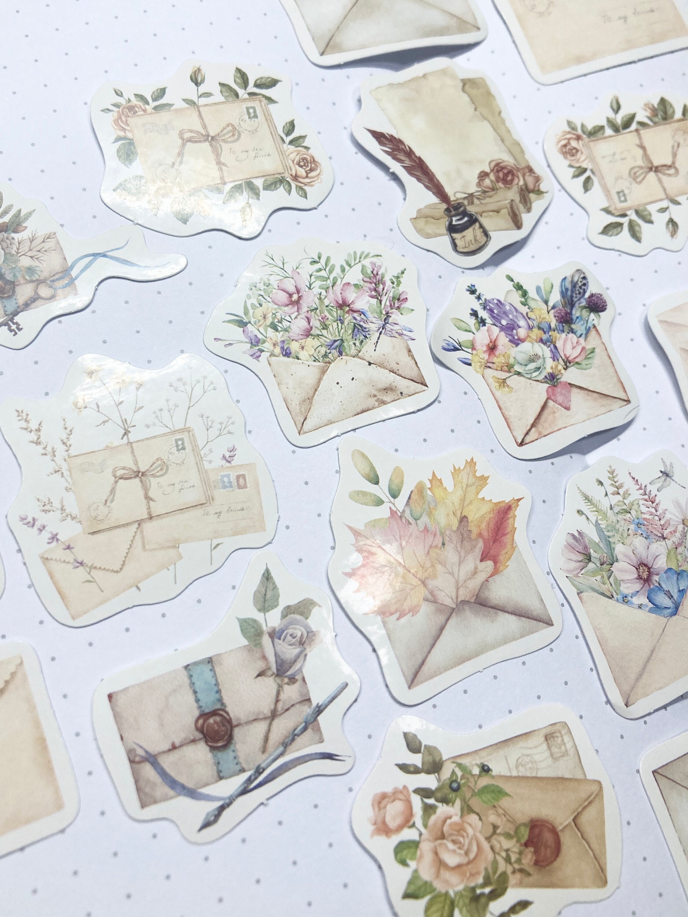 23 Flower Fantasy Letter Writing Penpal Envelope Planner Journal ...