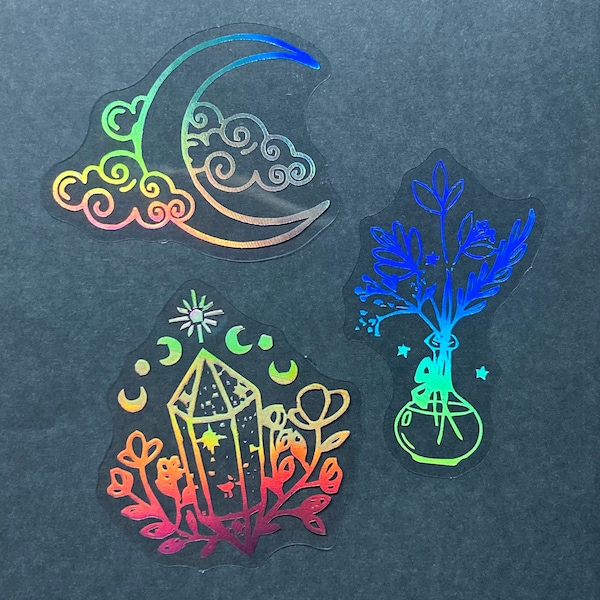 Large Crystals Stickers - Etsy