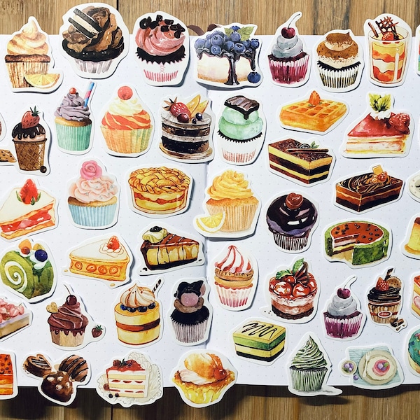 Dessert Stickers - Etsy