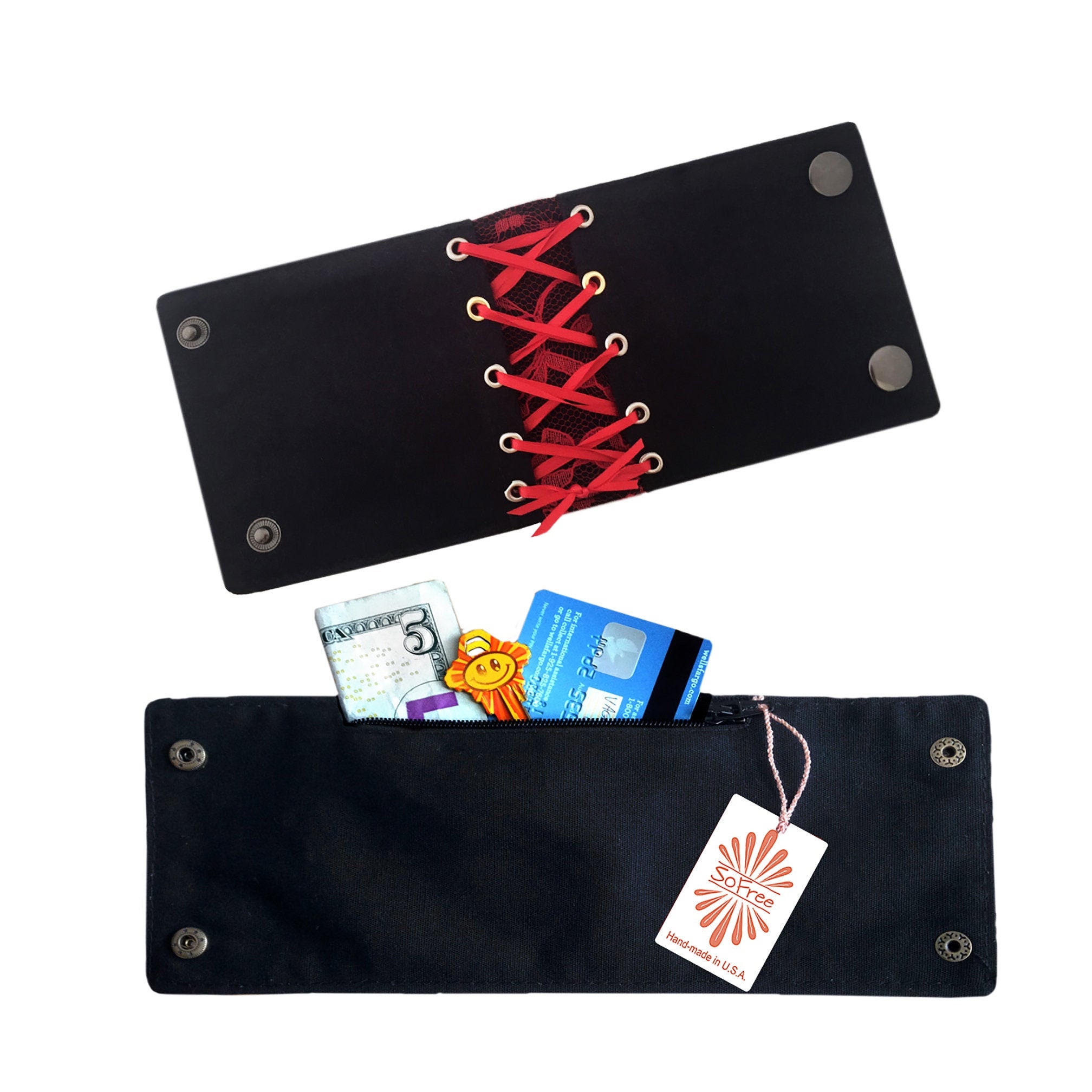 Steampunk Wallet Pin up Style Bracelet Wallet Rockabilly - Etsy