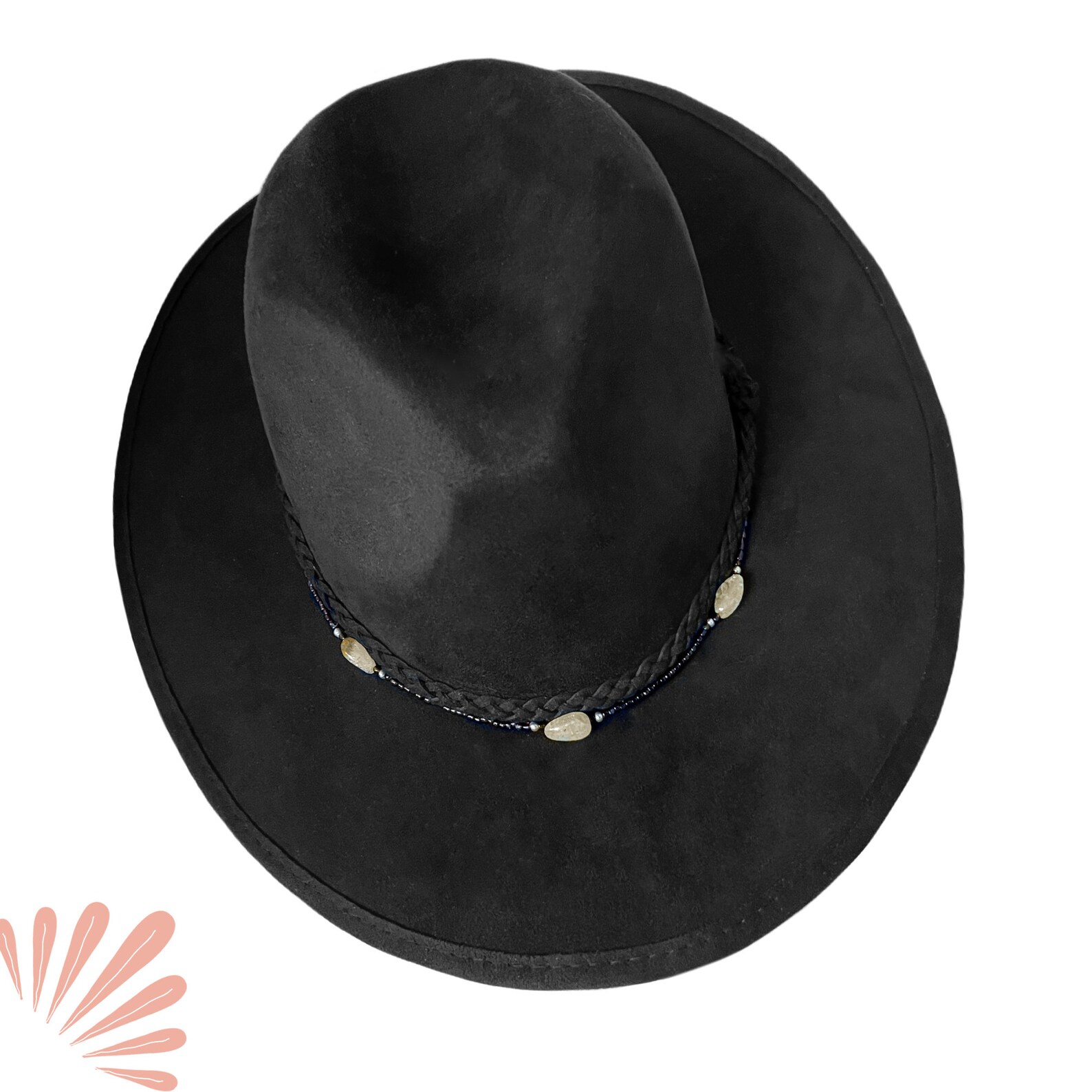 Festival Hat for Women, Medusa Fedora, Sacred Geometry Hand Painted ...