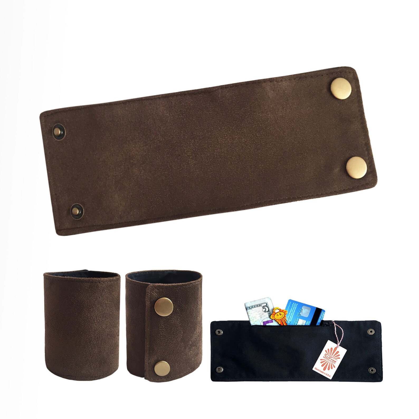 Wrist Wallet. Cuff Wallet Boho Bracelet Travel Wallet Arm | Etsy