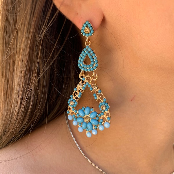 Long Light Earrings - Etsy