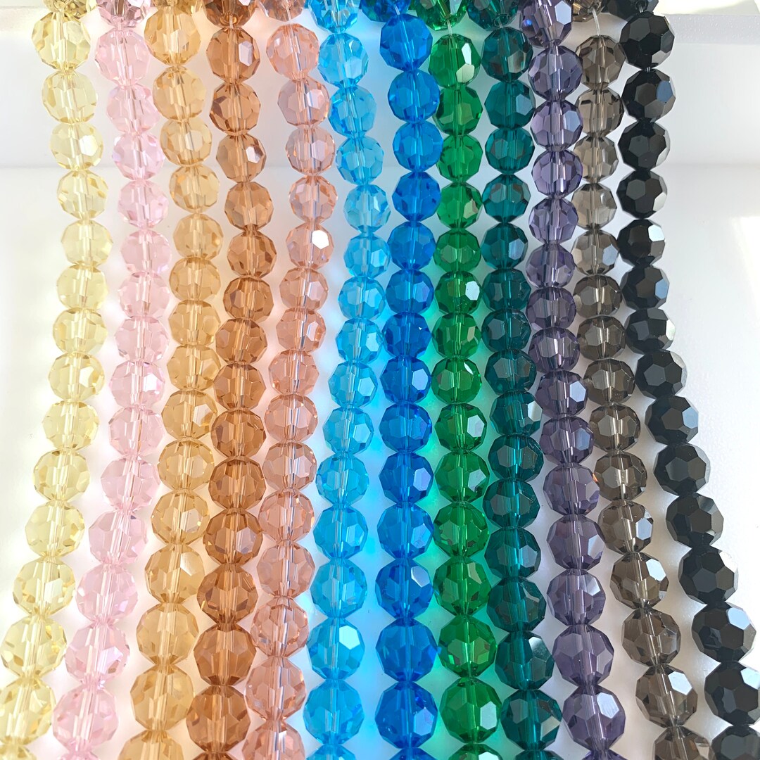 10mm Crystal Beads in 12 Colors, Sold by 40pc Strands Faceted #5000 ...