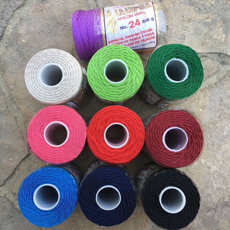 Hilos Nylon La Espiga 24 Spool DIY Craft Cord Nylon Yarn | Etsy