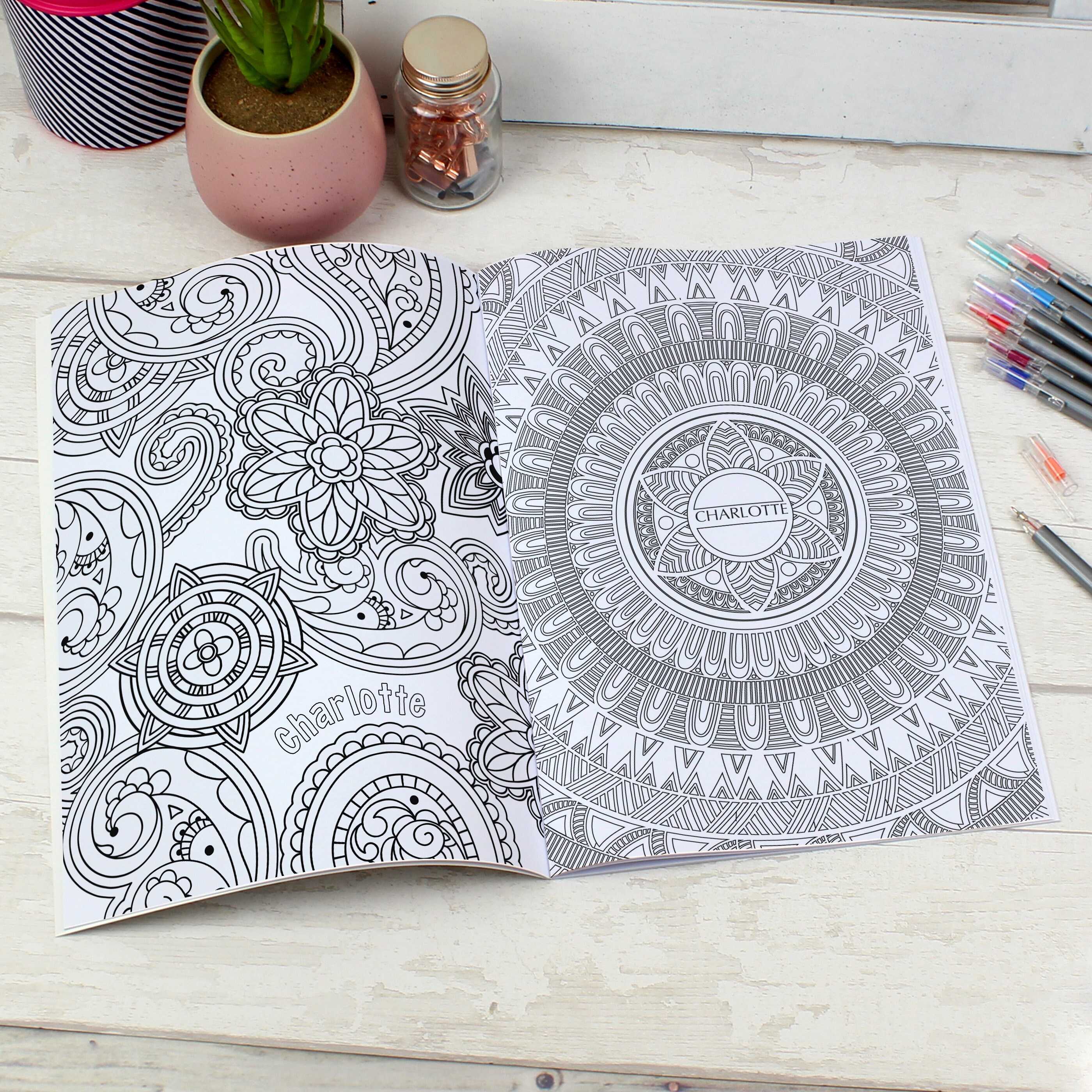 Personalised Colouring Book. Custom Colouring Book. 4 Different Designs ...