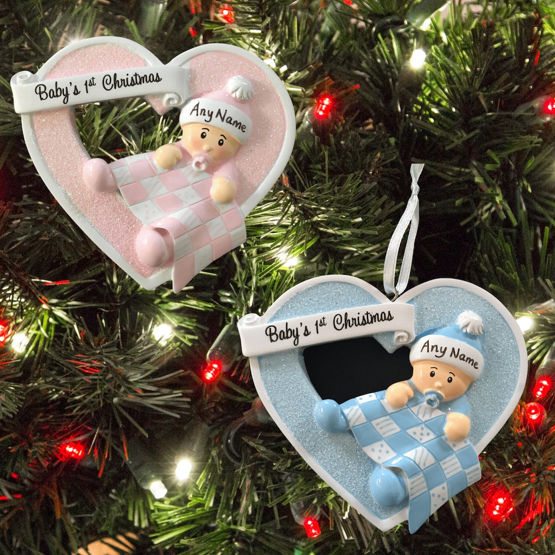 Baby's First Christmas Personalised Tree Decoration Keepsake Ornament ...