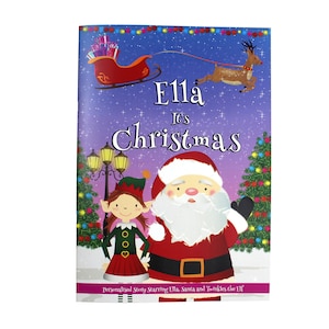 Personalised Christmas Book. Child's Story Book. "it's Christmas Story ...