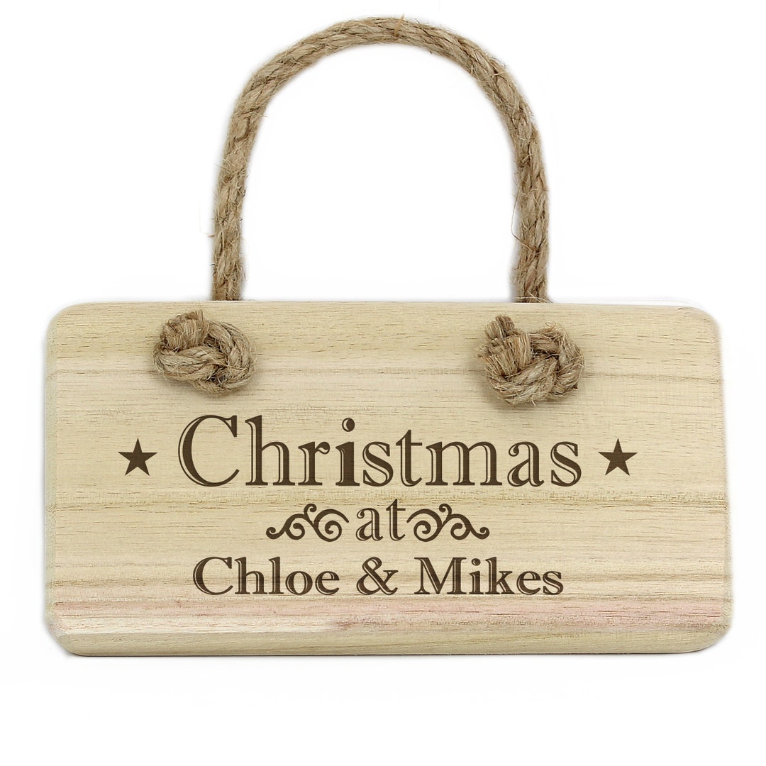 Personalised Christmas Sign. Wooden Xmas Decoration. Seasonal - Etsy UK