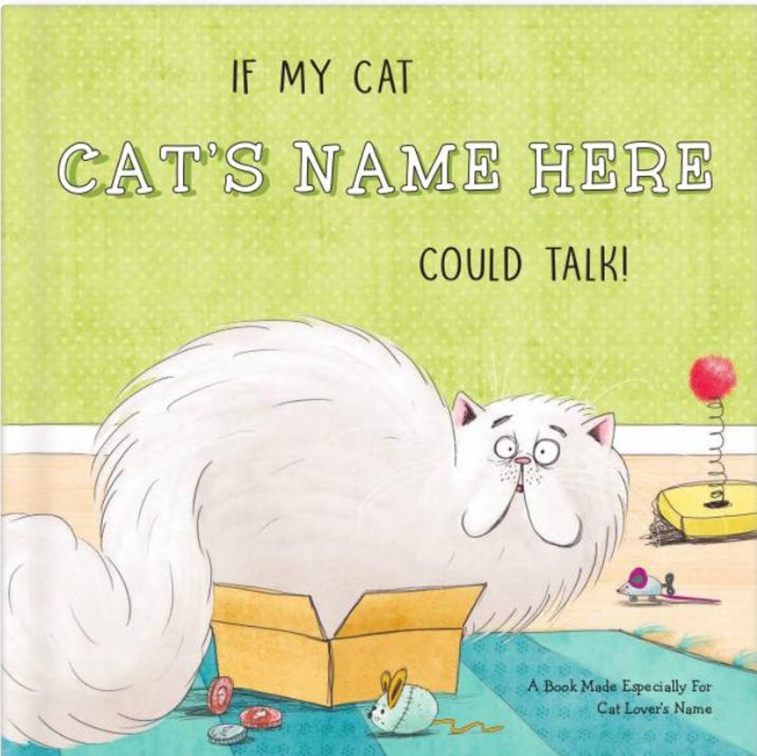 Personalised Children's Book Story Book About Their Pet Cat, Cat Story ...