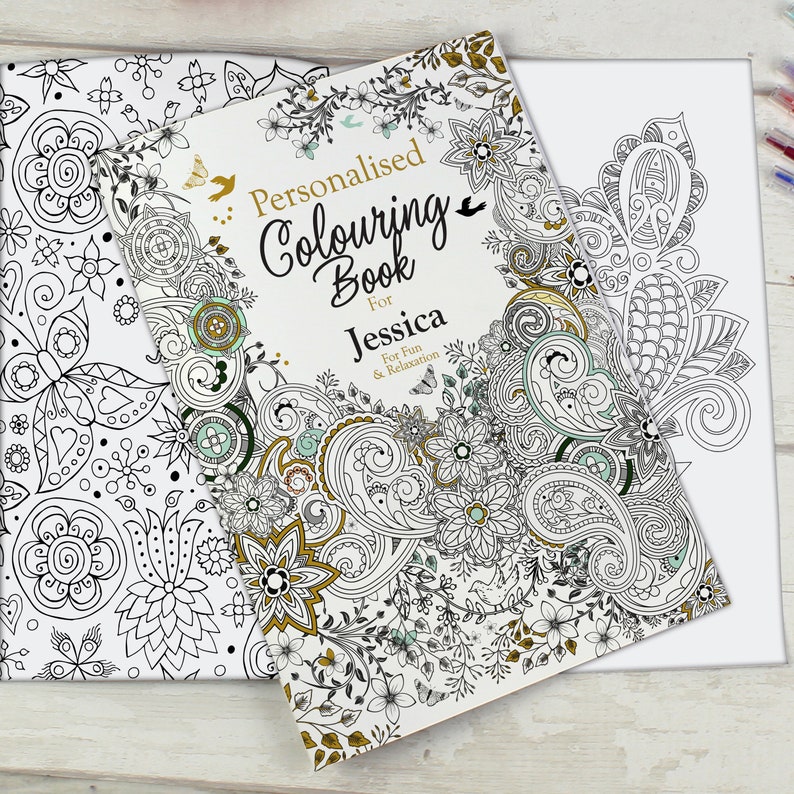Personalised Colouring Book. Custom Colouring Book. 4 Different Designs ...