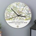 Personalised Map Clock. Custom Map Wall Clock. Location Gift. - Etsy