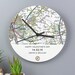 Personalised Map Clock. Custom Map Wall Clock. Location Gift. - Etsy