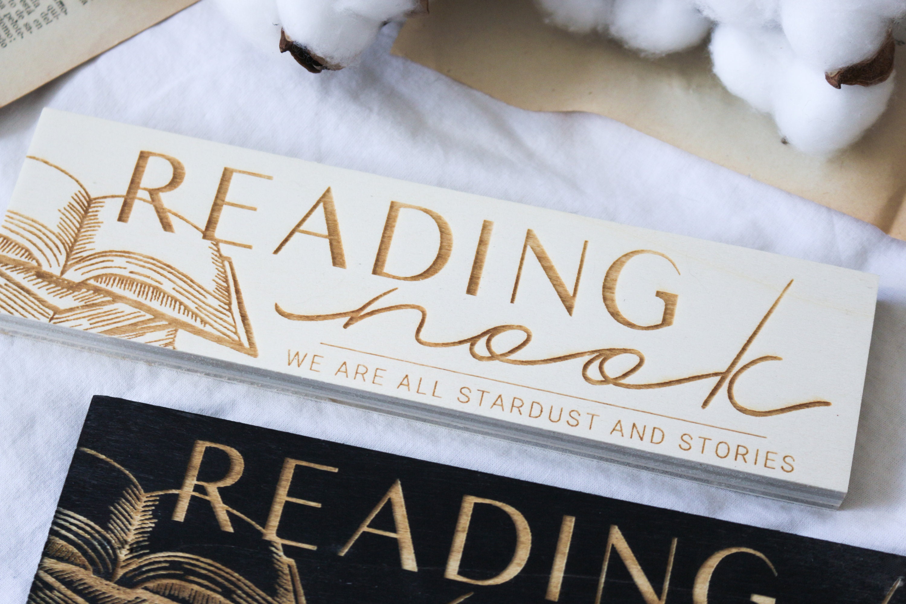 Custom Reading Nook Book Individual Large Wooden Signpost - Etsy