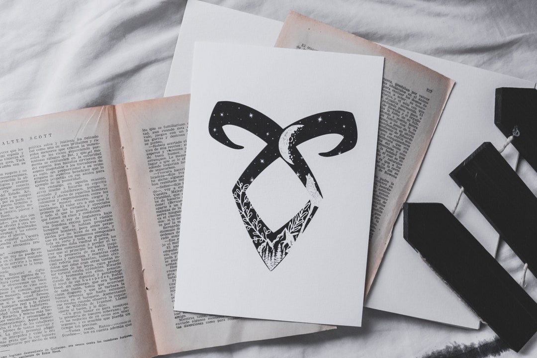 Angelic Rune Art, PRINT, Inspired by the Shadowhunter World - Etsy