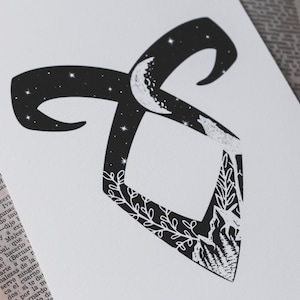 Angelic Rune Art, PRINT, Inspired by the Shadowhunter World - Etsy