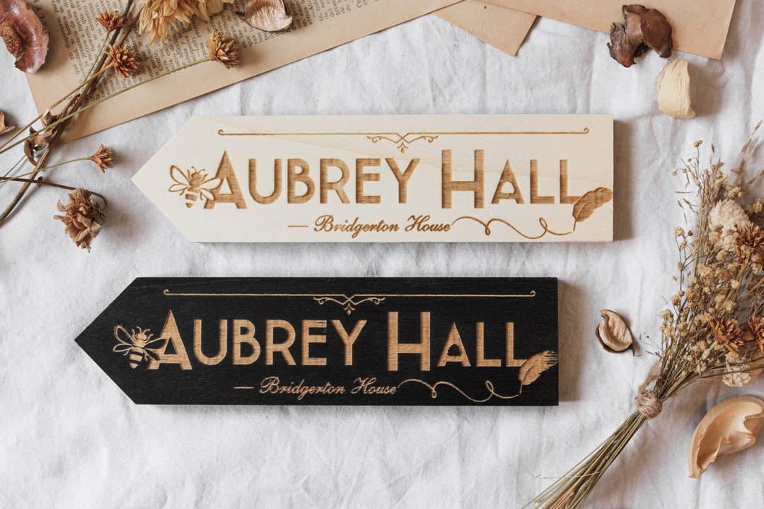 Regency Era Wooden Direction Sign, Individual Large Signpost, Laser ...