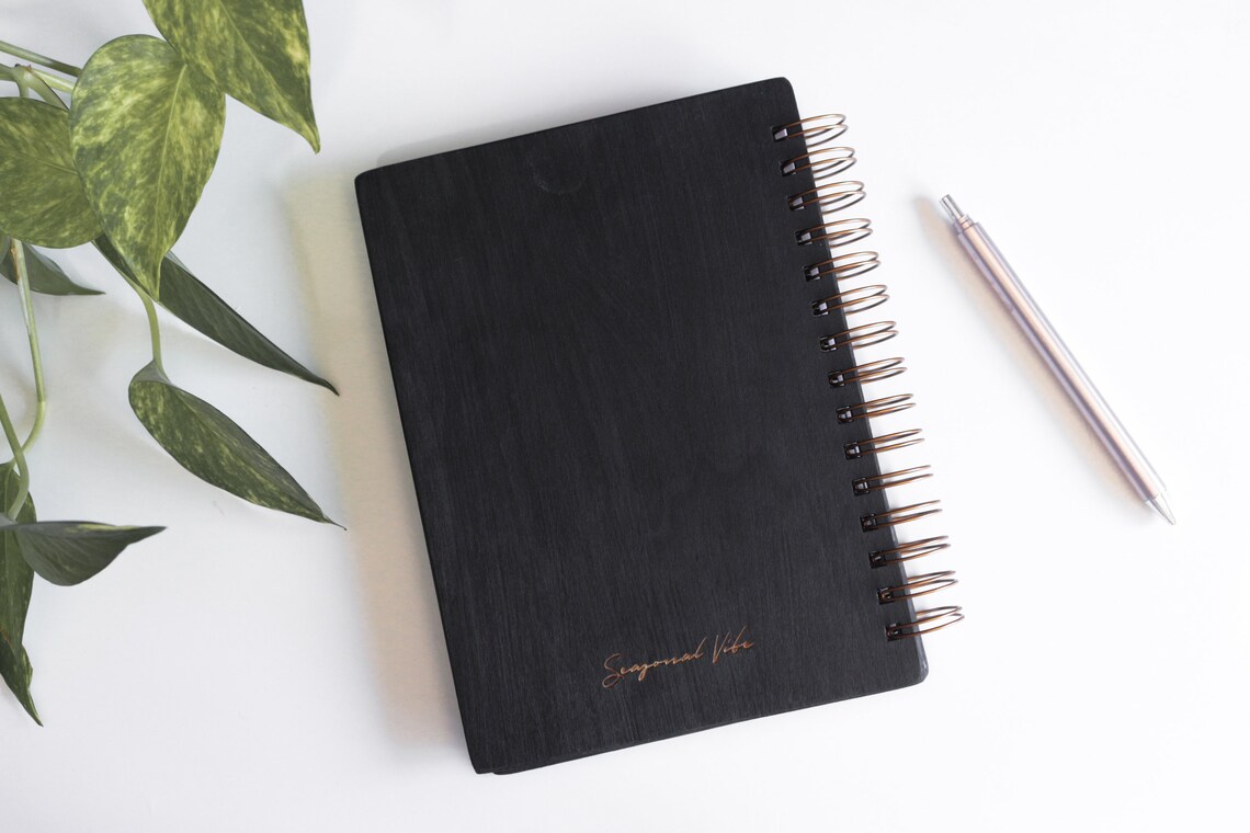 Wooden Notebook Shadowhunter Inspired Handmade and Engraved | Etsy