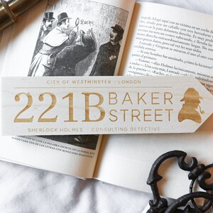 221B Baker Street, Sherlock Holmes, Individual Large Signpost, Inspired ...