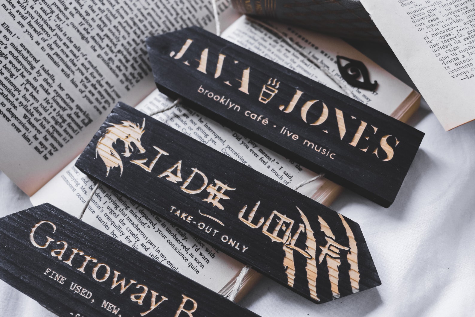 Wooden Signs Laser Engraved Java Jones Jade Wolf and - Etsy