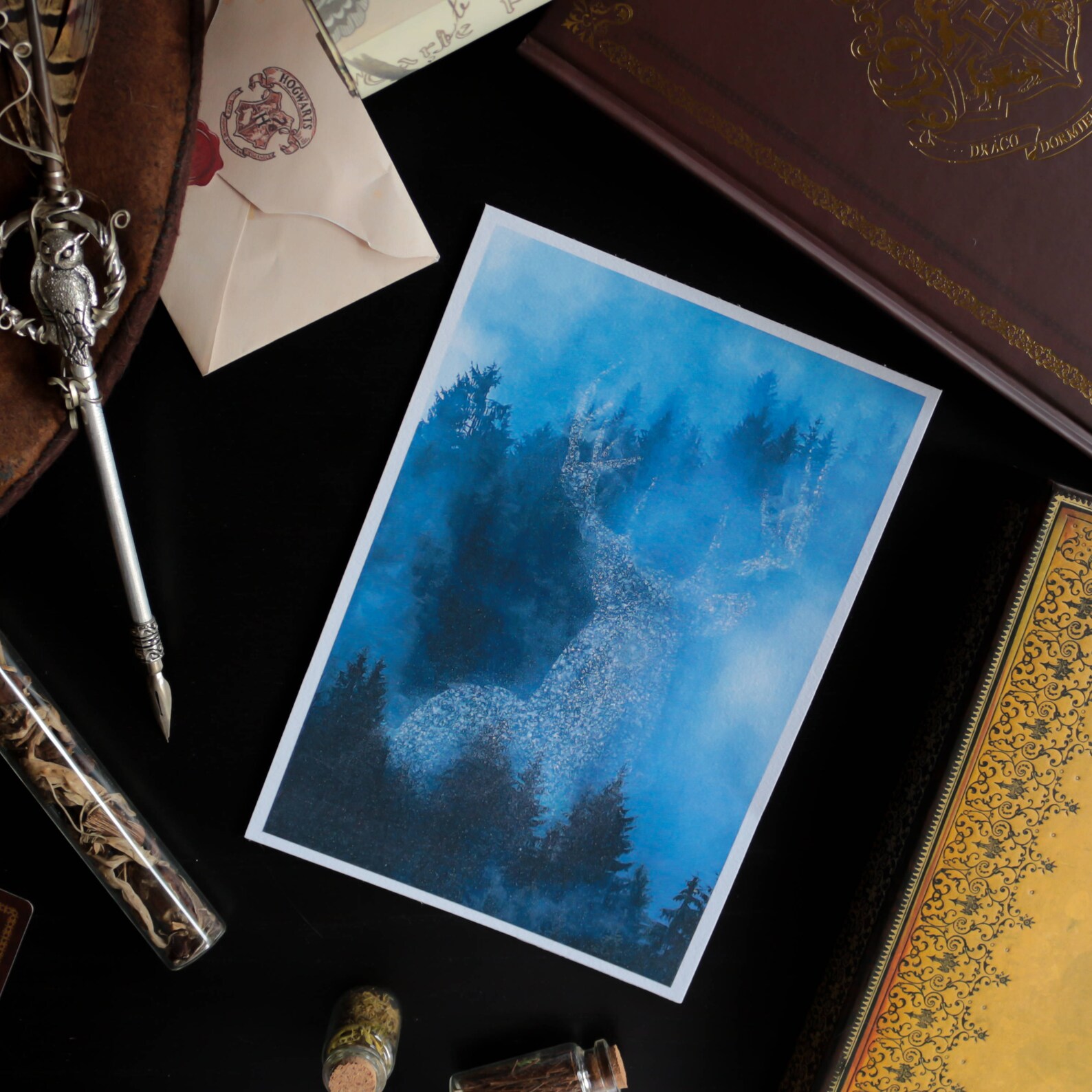 MAGIC DEER PRINT Wizard and Witches Inspired Print - Etsy